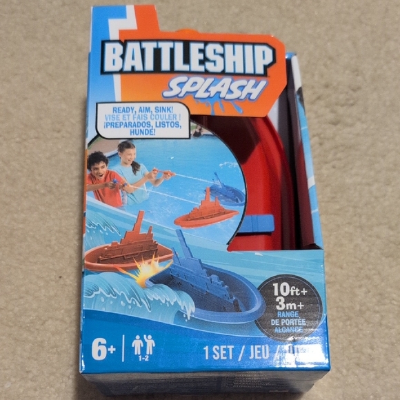 Hasbro | Toys | Hasbro Battleship Splash Game Blue And Red | Poshmark